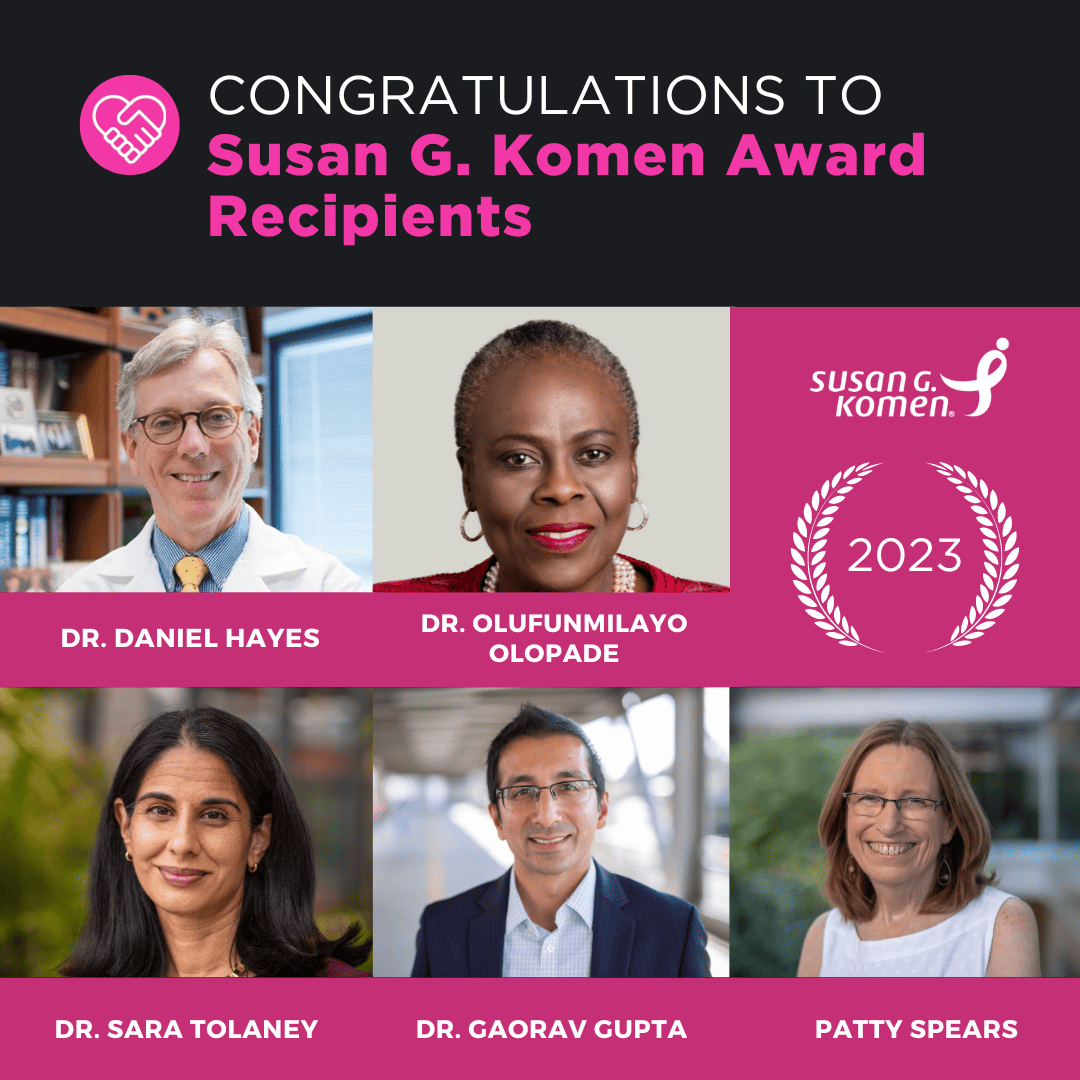 Susan G. Komen® Breast Cancer Research Awards Presented To Exceptional ...